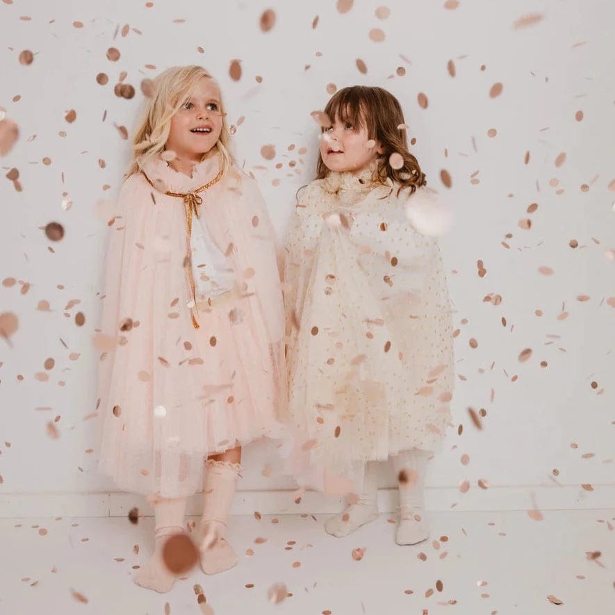 Luciole et Petit Pois Cape - Soft Pink with Gold Polka Dots | Claya ...