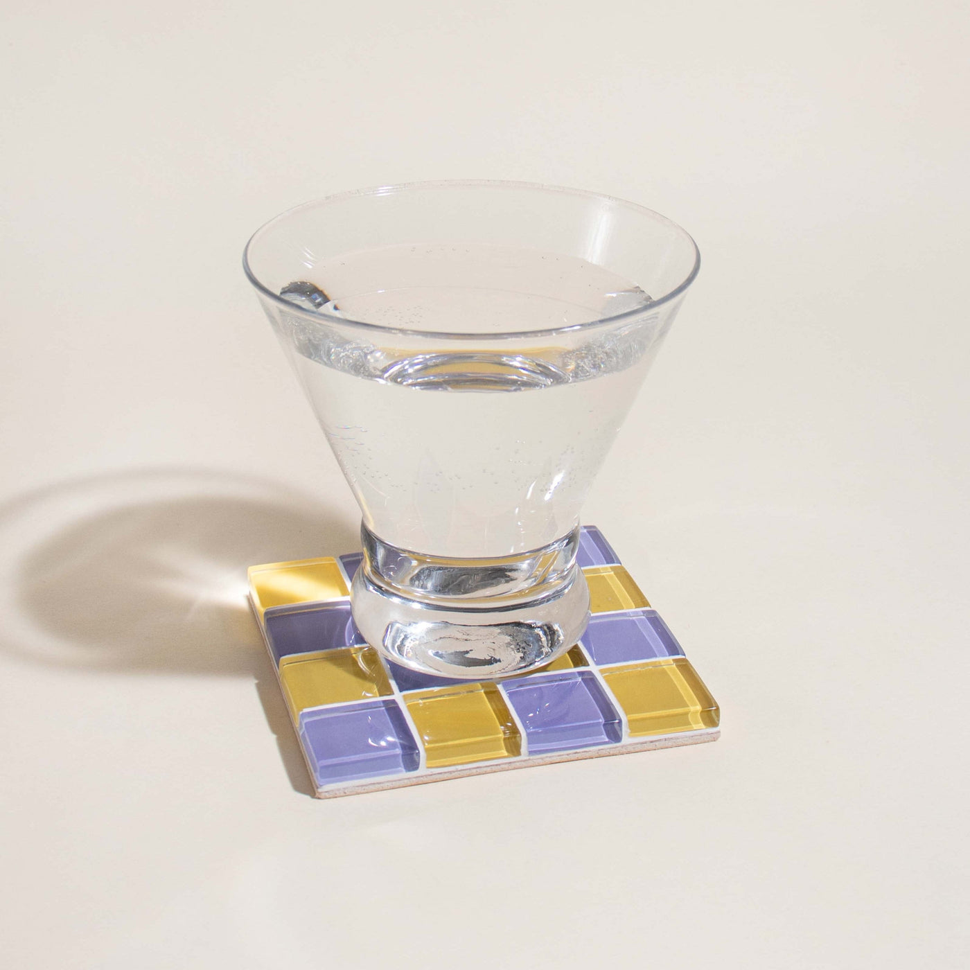 Subtle Art Studios Glass Tile Coaster - Assorted Colours | Claya